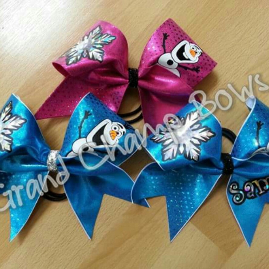 Olaf Cheerleading Bows